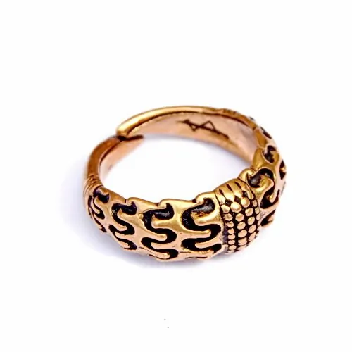Viking Finger Ring "Valse". Bronze or real silver-plated. - PERA PERIS Shop